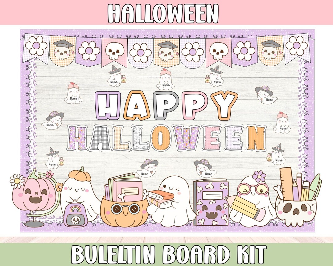 Halloween Bulletin Board Kit | Door & Classroom Decor | October Student ...