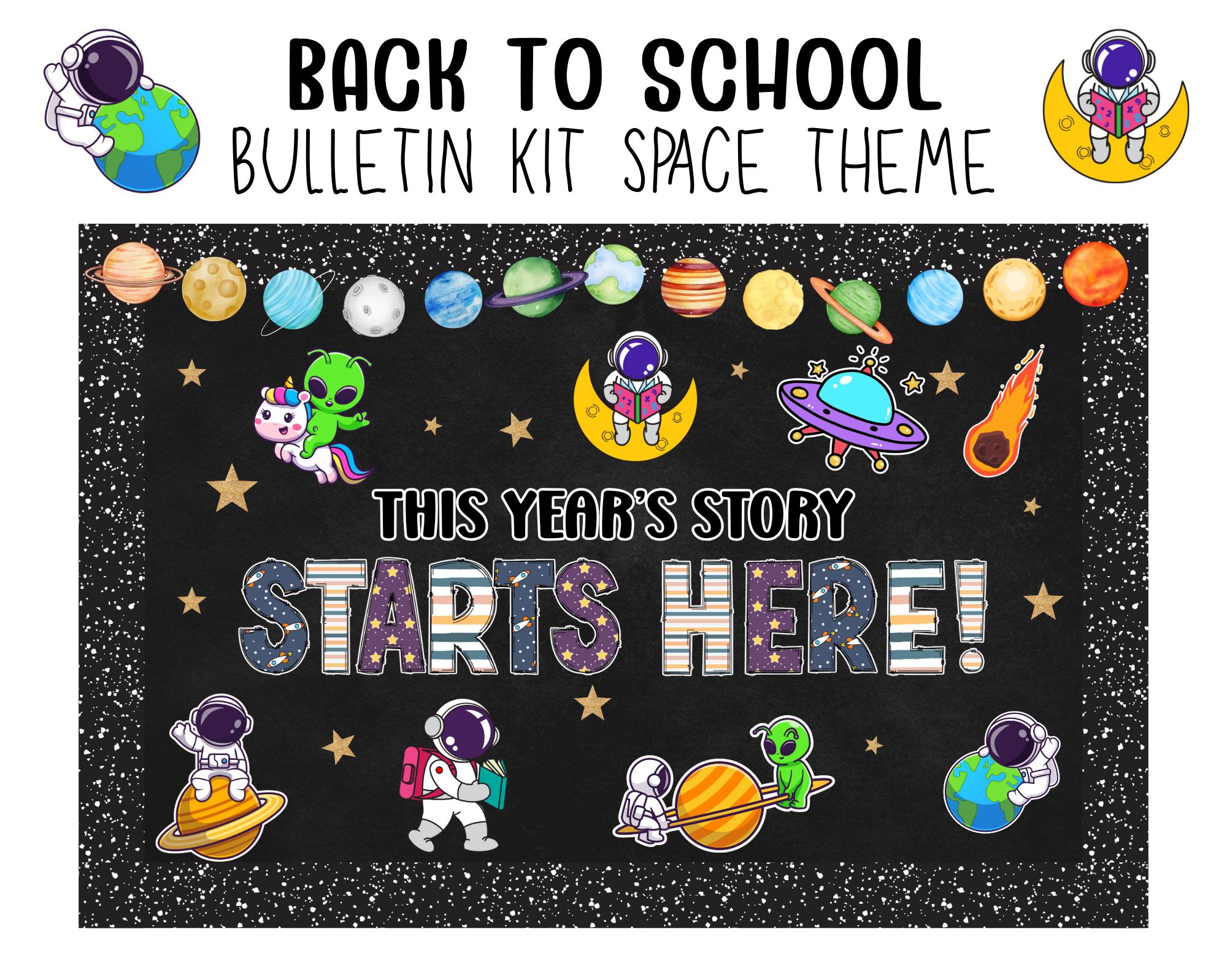 Back to School Bulletin Board | Space Theme Classroom Decor | Welcome ...