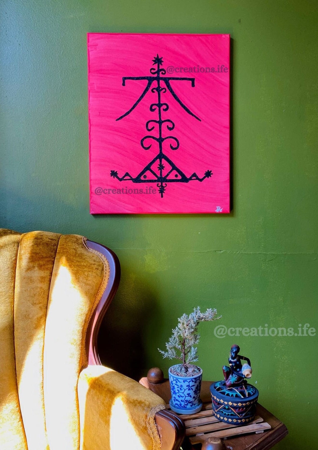 VÈVÈ OGOU Feray painting - Etsy