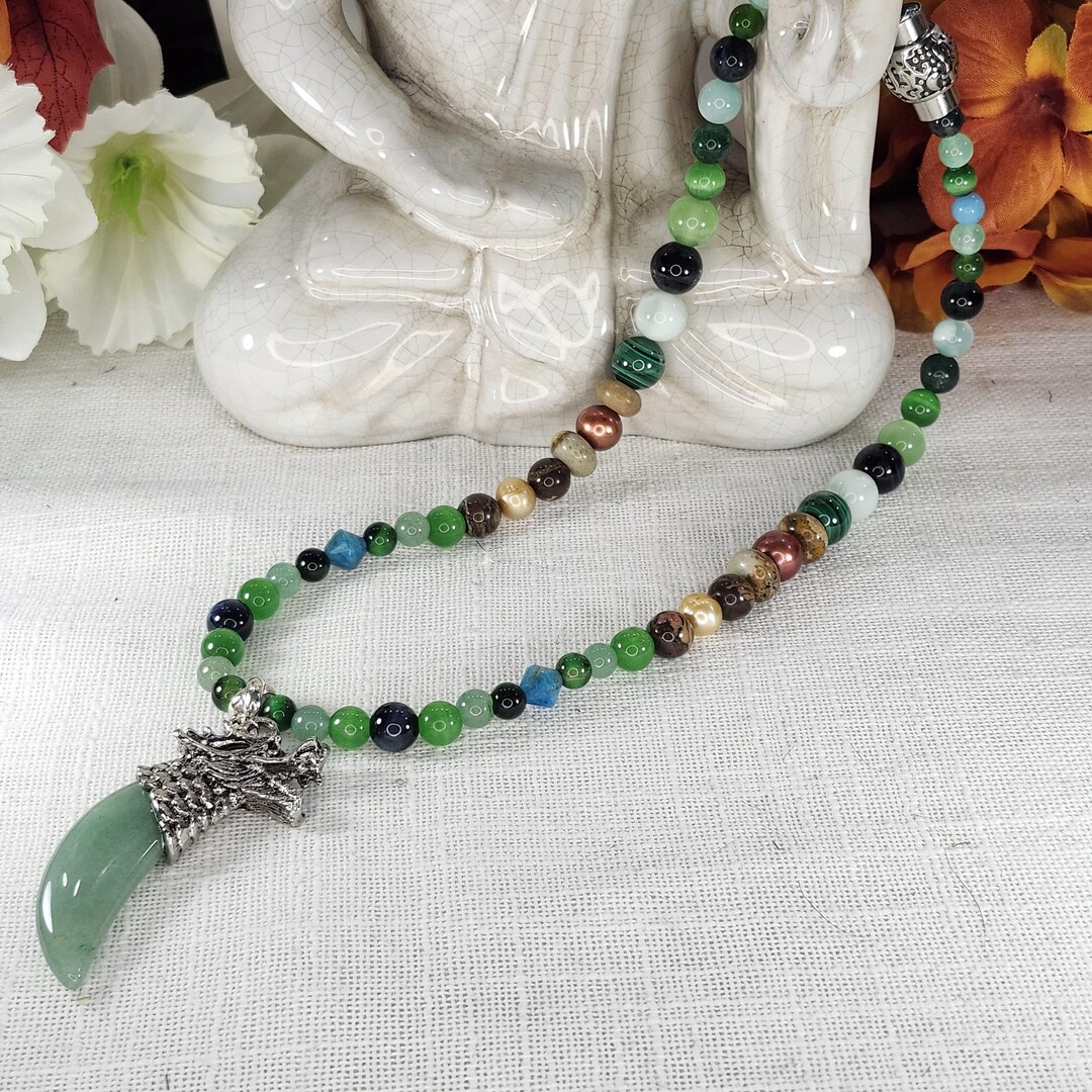Familiar-green Aventurine Dragon - Etsy