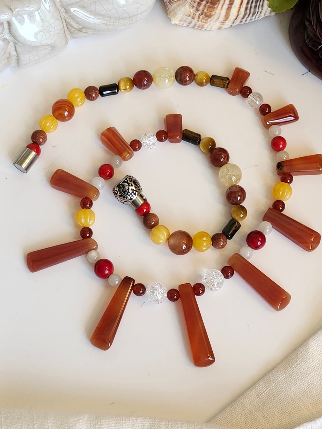 Phoenix-carnelian, Jasper and Agate - Etsy