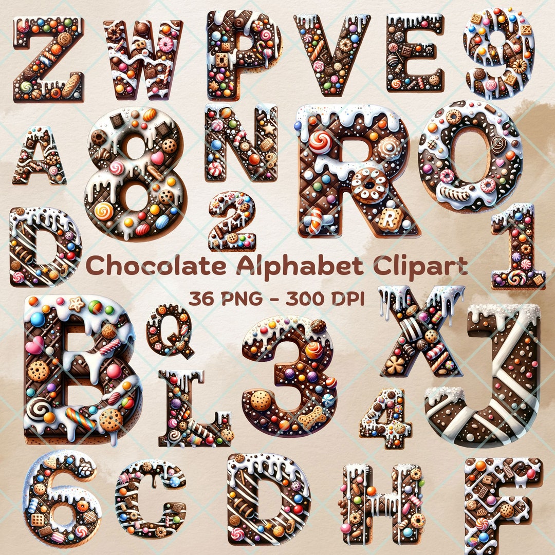 Chocolate Font Png, Chocolate Alphabet, Chocolate Letters, Chocolate ...