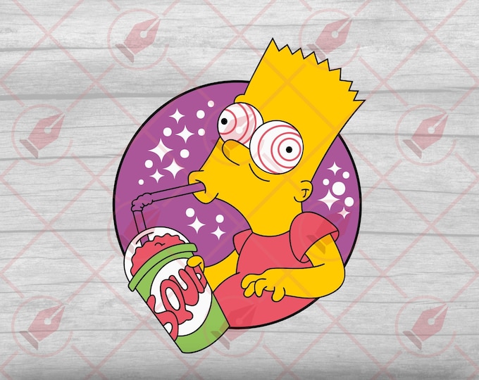 Bart Simpson Face SVG for Craft Machines Cricut Cameo Silhouette - Etsy ...