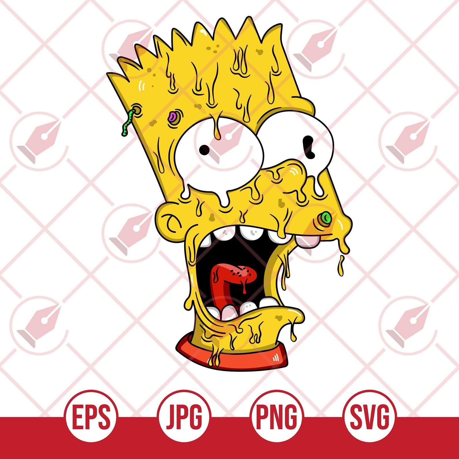 Bart Simpson Eps, Svg, Png, Jpg - Etsy