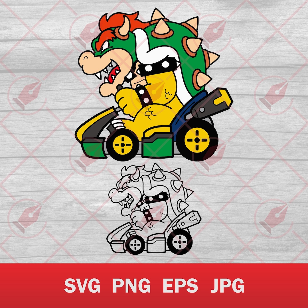 Bowser Design | Digital File Set | Svg, Eps,jpg, Png | for Cricut ...