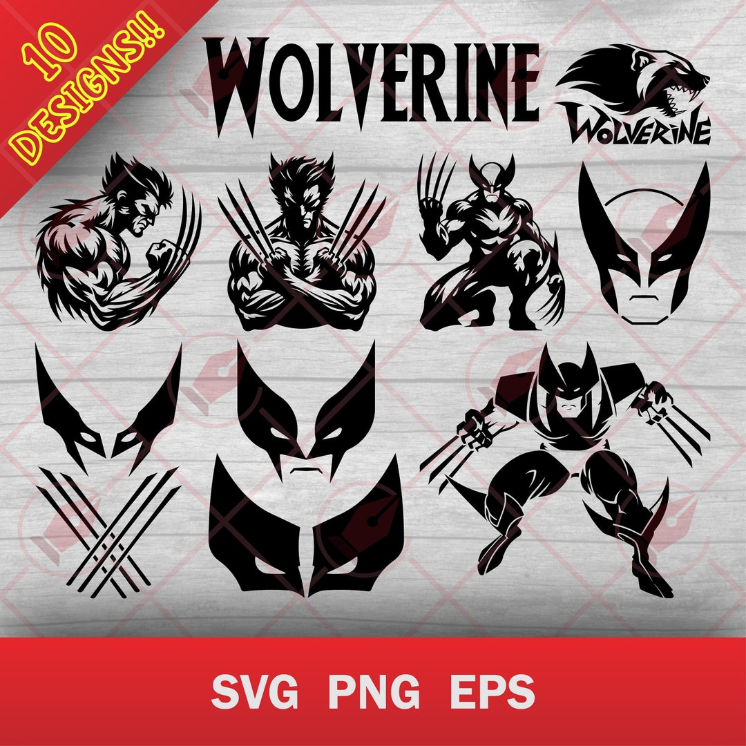 Wolverine Pack | Digital File Set | Eps, Svg, Png | for Cricut ...