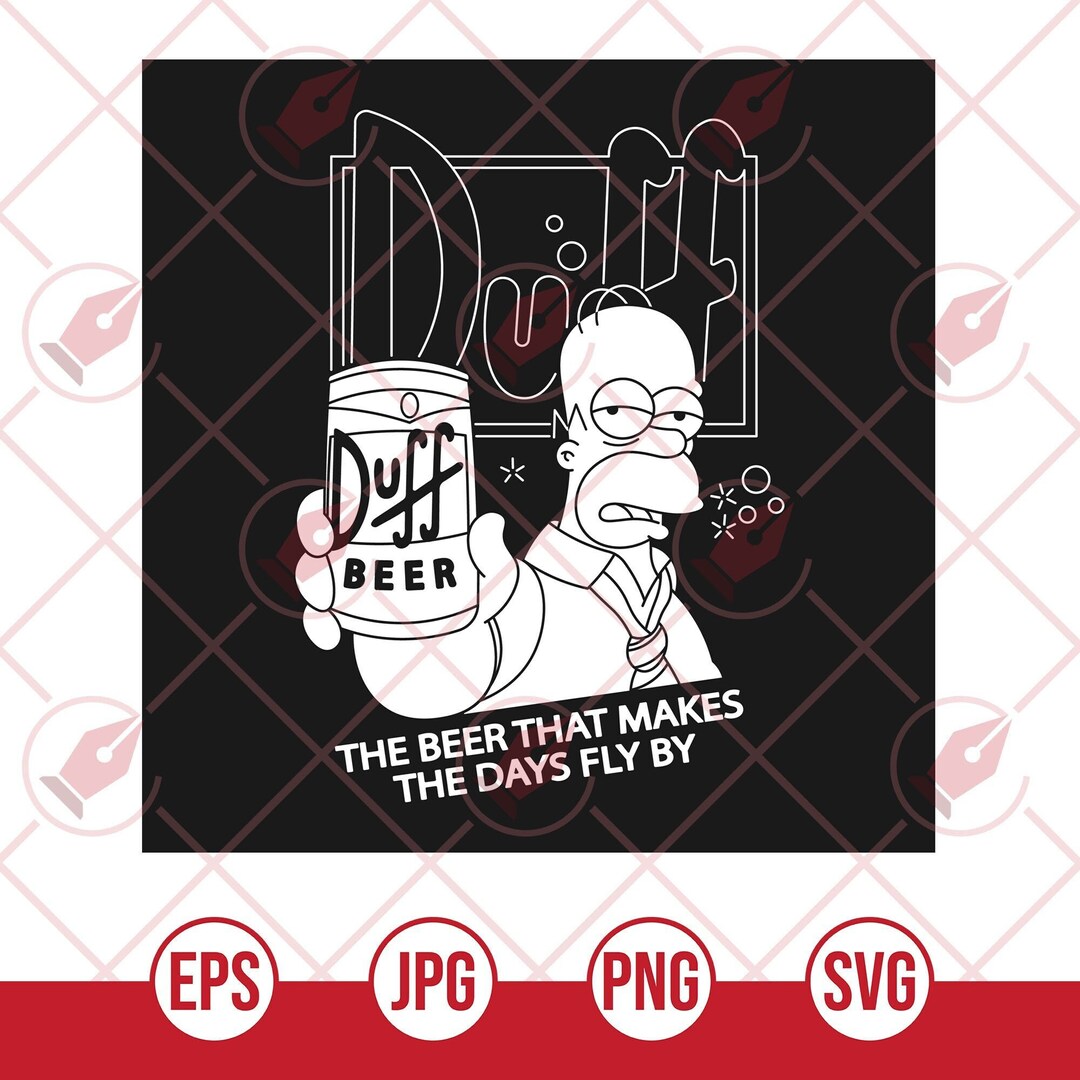 Beer Duff Eps, Svg, Png, Jpg - Etsy