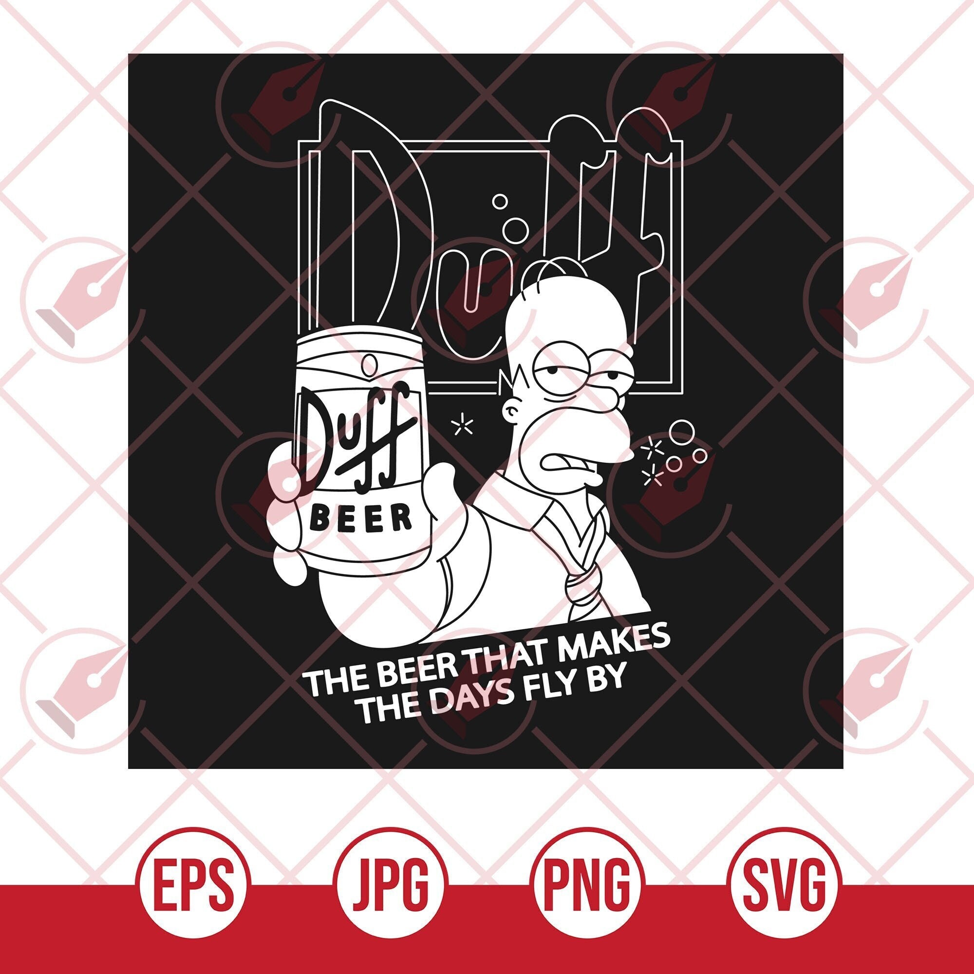 Beer Duff Eps, Svg, Png, Jpg - Etsy