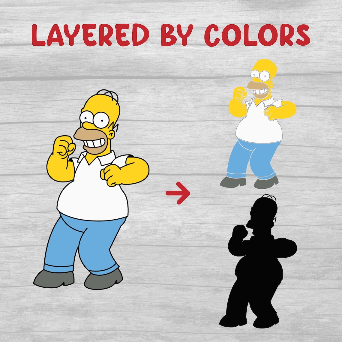 Homer Simpson SVG Bundle: Vector Art Graphics (digital File Set) - Etsy