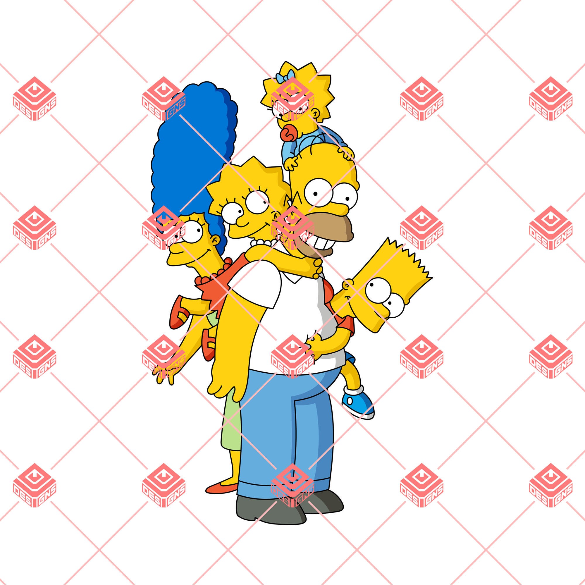 The Simpson Family Png, Jpg, Eps, Svg, Digital File - Etsy