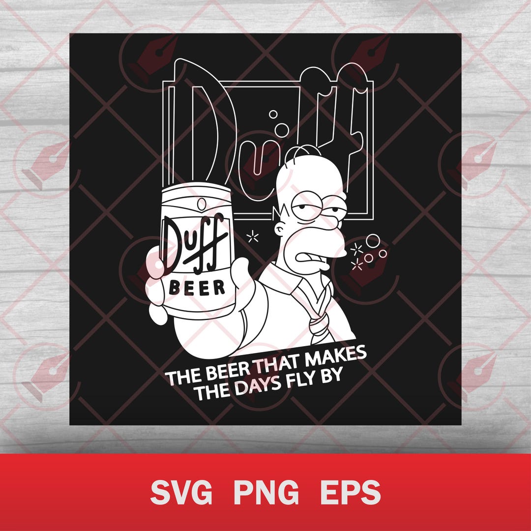 Beer Duff | Digital File Set | Svg, Eps, Png | for Cricut, Silhouette ...