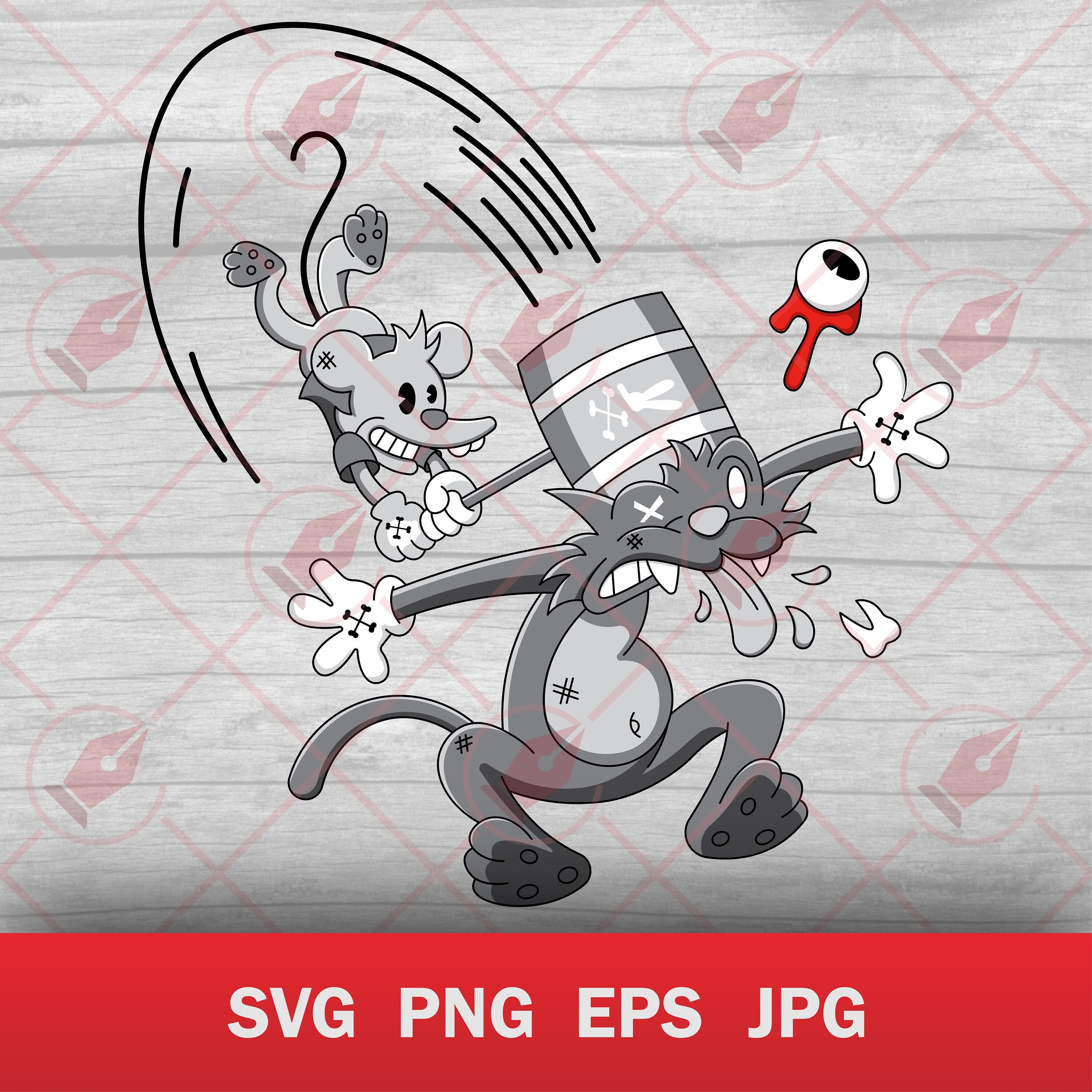 Itchy & Scratchy Svg, Png, Eps, Jpg - Etsy