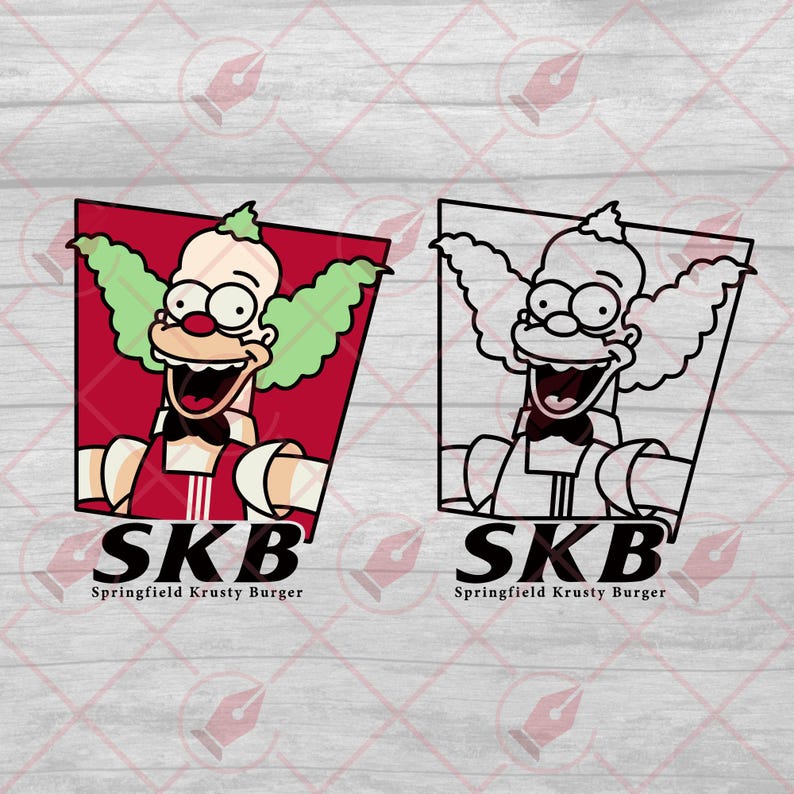 KFC the Simpsons Pack | Digital File Set | Svg, Eps, Png | for Cricut ...