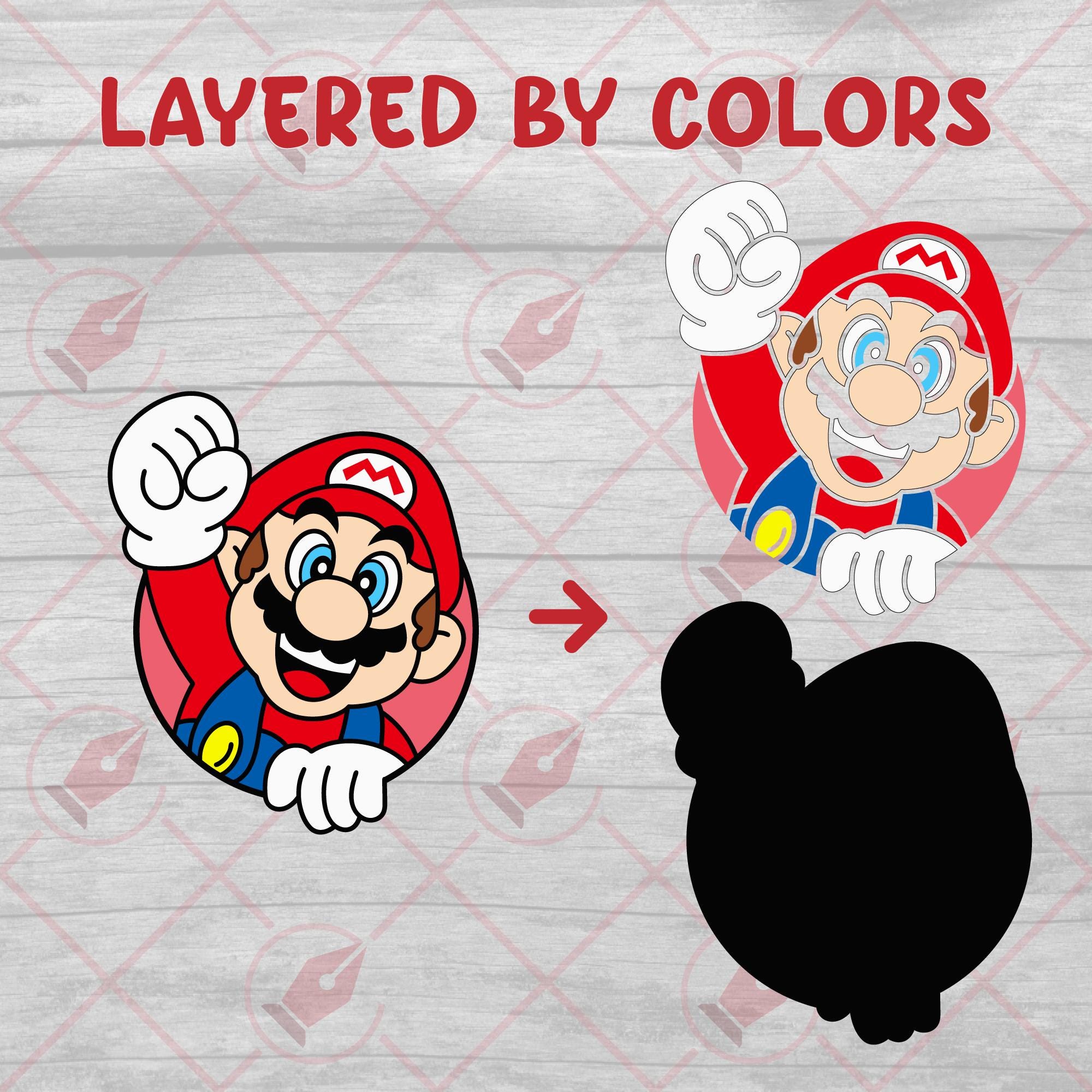 Super Mario Pack | Digital File Set | Svg, Eps, Png | for Cricut ...