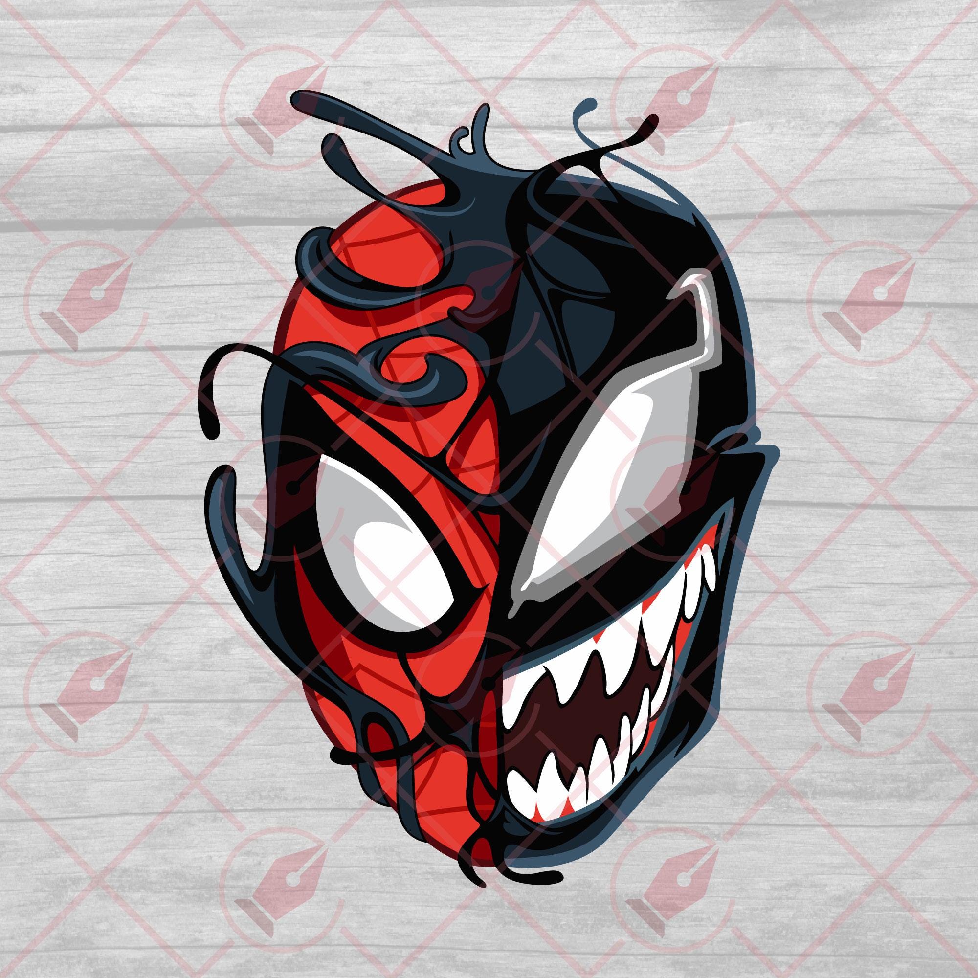 Spiderman and Venom | Digital File Set | Svg, Eps, Png, Jpg | for ...