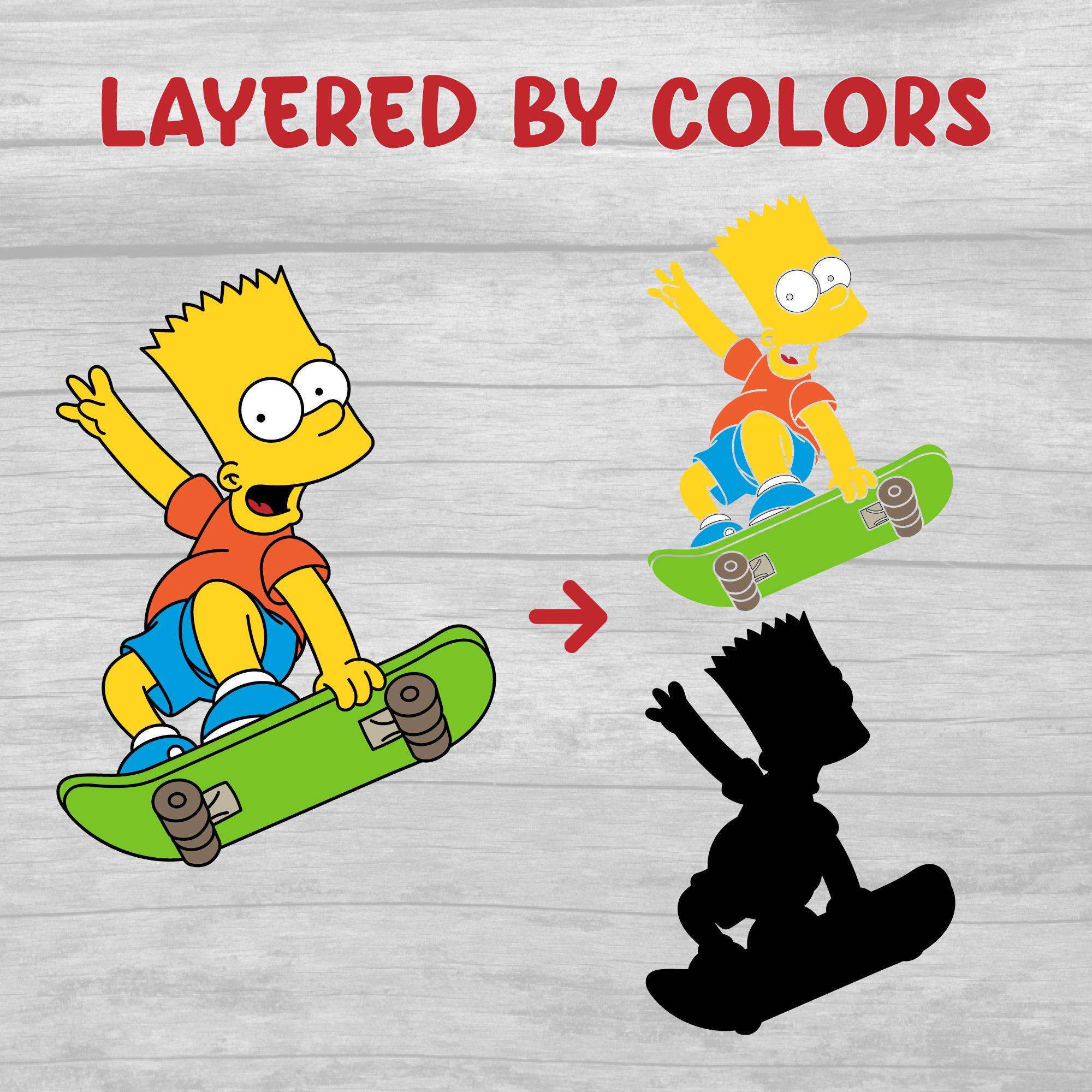 Bart Simpson SVG Super Pack: Vector Art Files for Cricut & Silhouette ...