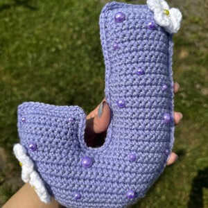 Crochet Letters With Pearls - Etsy