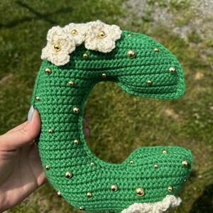 Crochet Letters With Pearls - Etsy