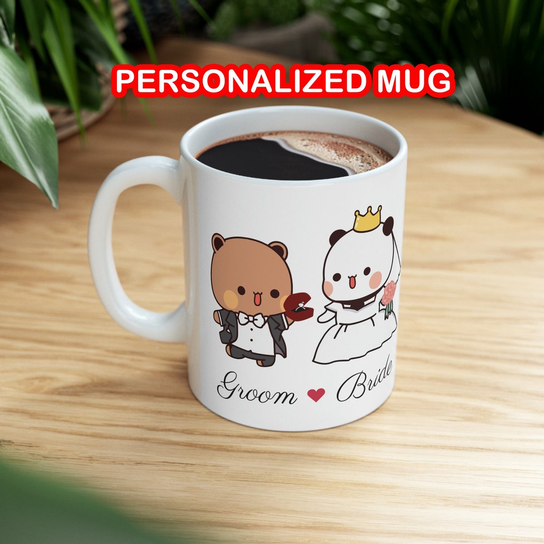 Bubu and Dudu Custom Name Mug, Customize Name Mug Groom and Bride, Bubu ...