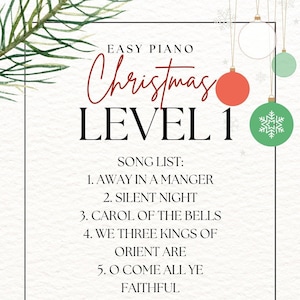 The Easy Piano Level 1 Traditional Christmas Collection Sheet Music PDF ...