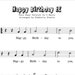 Happy Birthday EZ C Major -- Easiest of All Versions of Happy Birthday ...