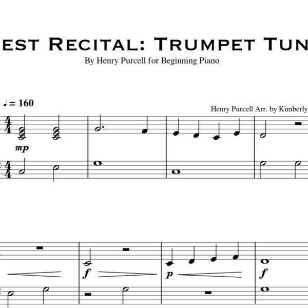 William Tell Overture for Level 2-3 Piano Sheet Music PDF - Etsy