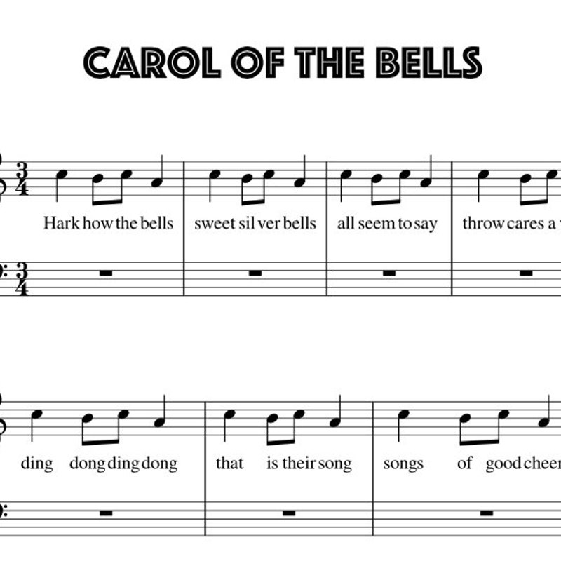 Christmas Music Sheets - Etsy