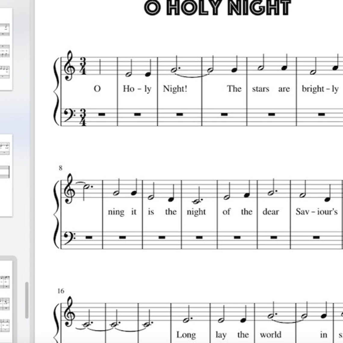 The Easy Piano Level 1 Traditional Christmas Collection Sheet Music PDF ...