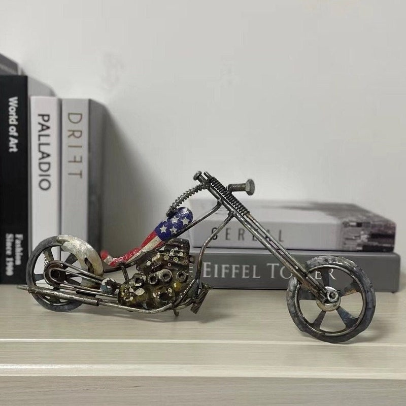 Motorbike Metal Sculpture - Etsy