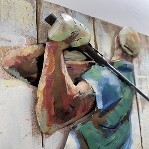 Personalized Golf Metal Wall Art Gift for Golf Player Custom Golfer ...