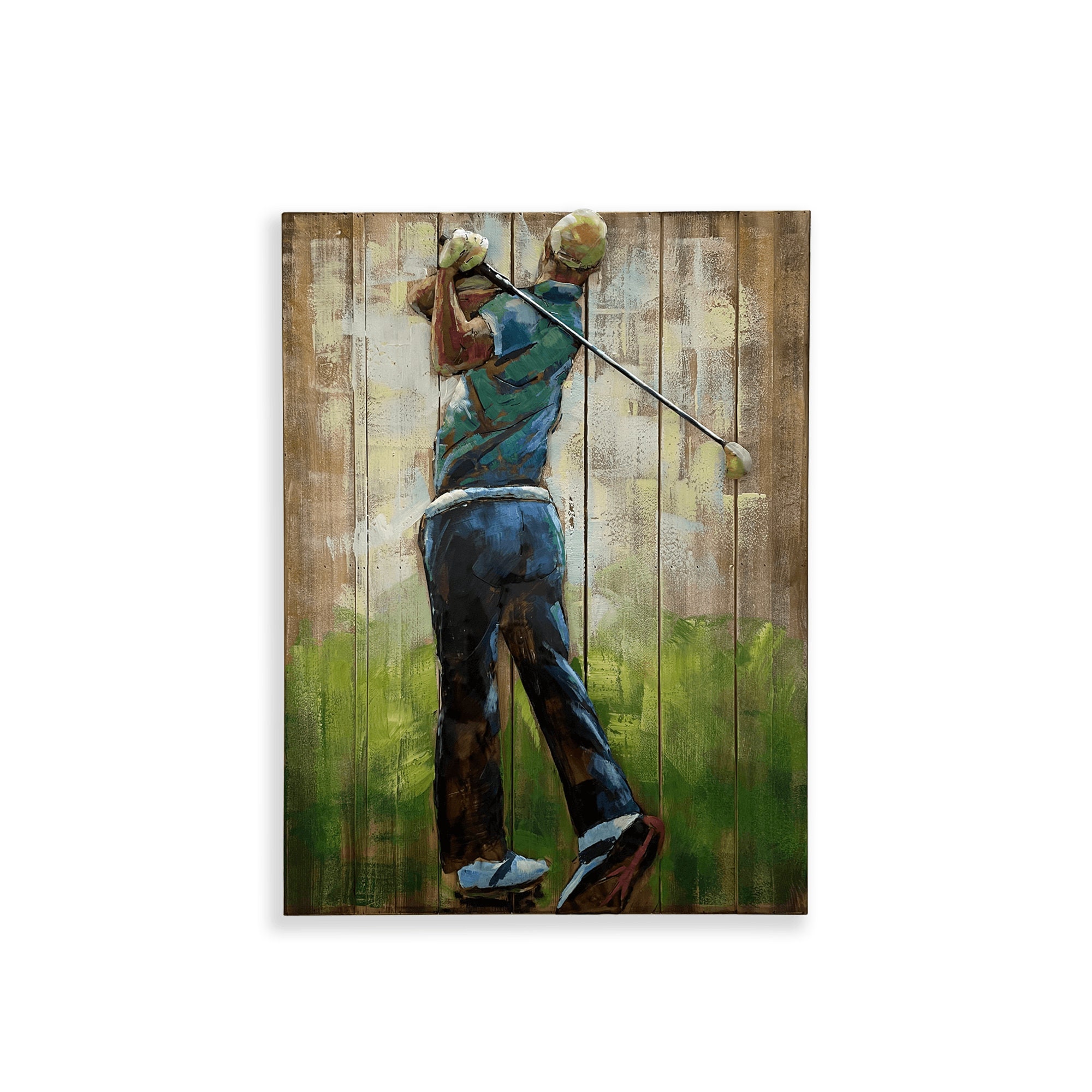 Personalized Golf Metal Wall Art Gift for Golf Player Custom Golfer ...