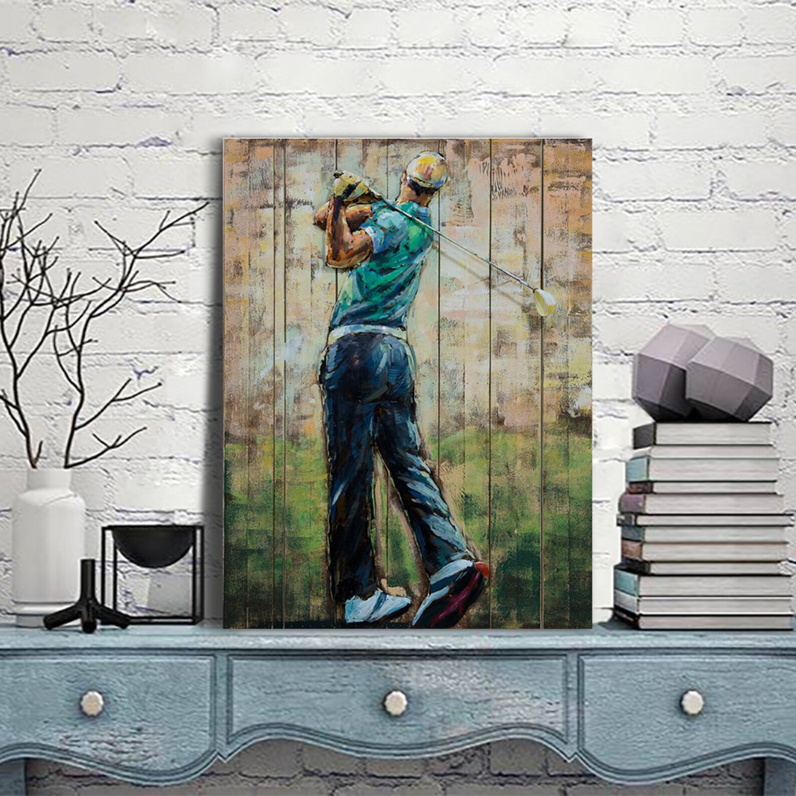 Personalized Golf Metal Wall Art Gift for Golf Player Custom Golfer ...
