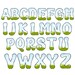 Doodle Letters, Canva Editable, Fill With Your Own Pattern Png, Doodle ...