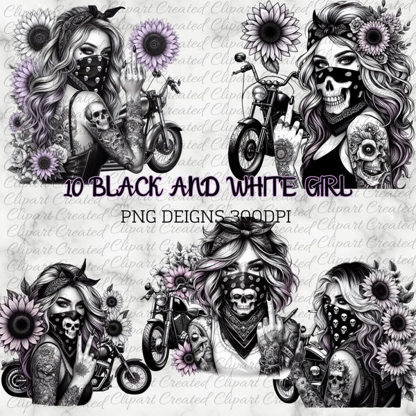 Badass Girl Clipart - Etsy