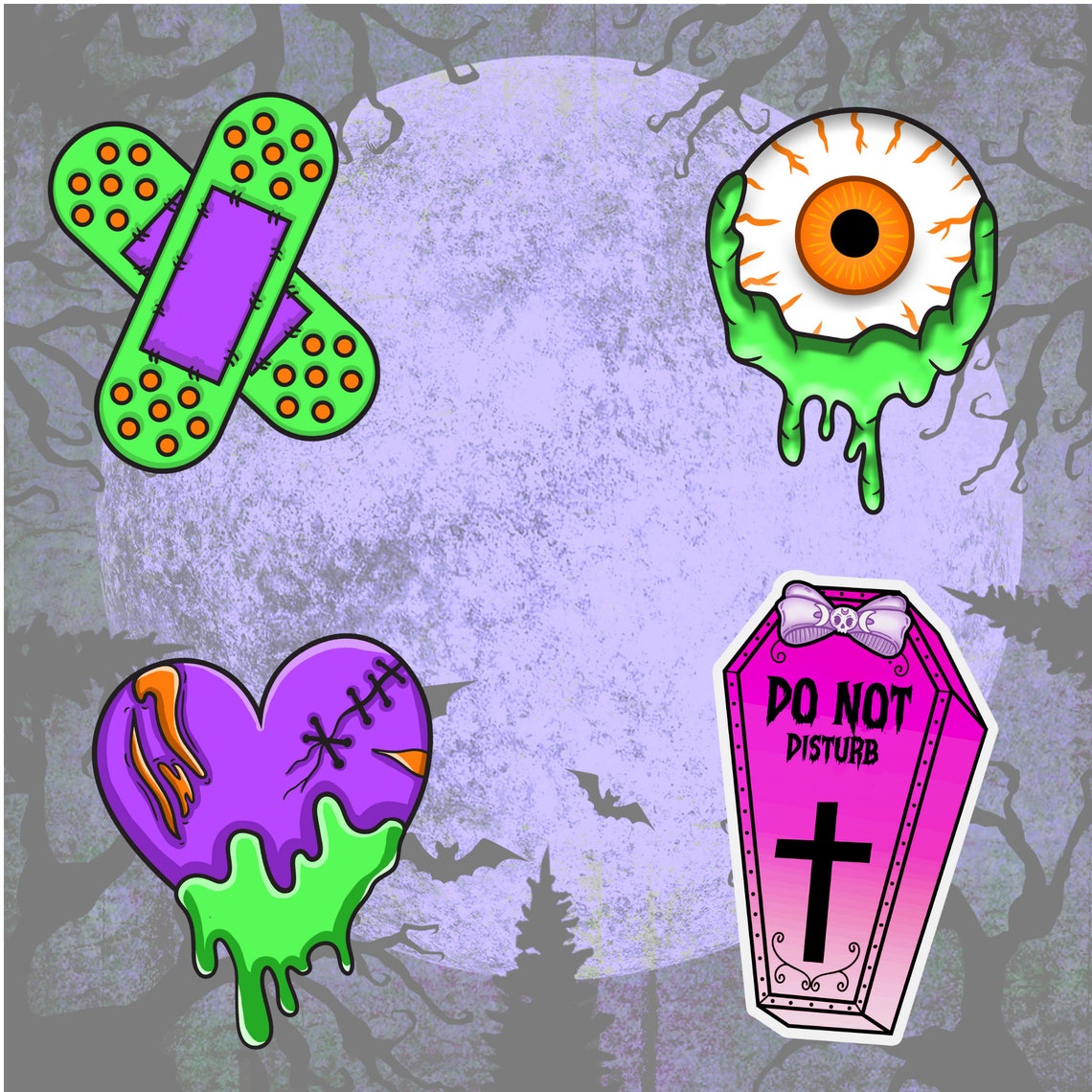 Hand Drawn Clip Art , Spooky Clip Art, Commercial Use, PNG, 10 ...