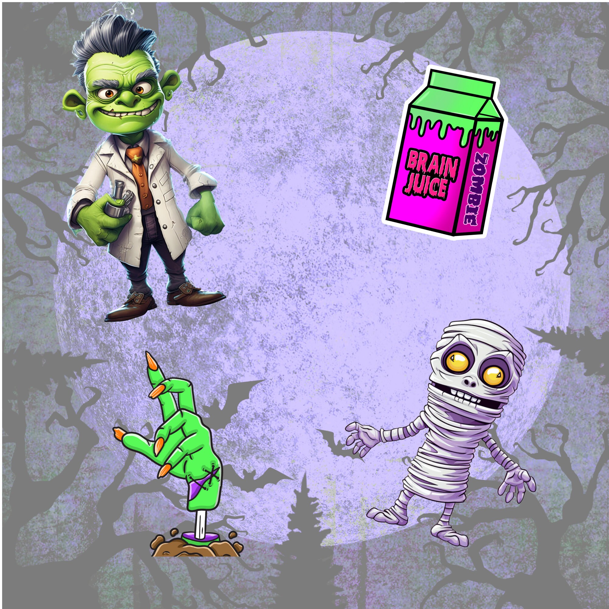 Hand Drawn Clip Art , Spooky Clip Art, Commercial Use, PNG, 10 ...