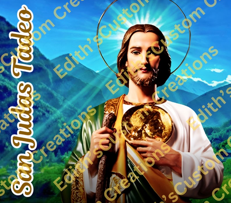 San Judas Tadeo 20oz. Tumbler Wrap Sublimation PNG - Etsy