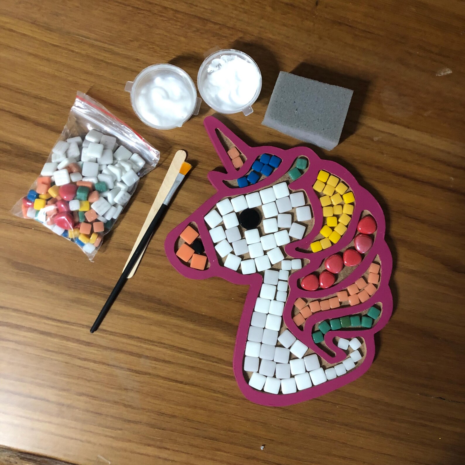 Mozaic Craft Kit Make Your Own Unicorn Enjoyable Both for Kids and ...