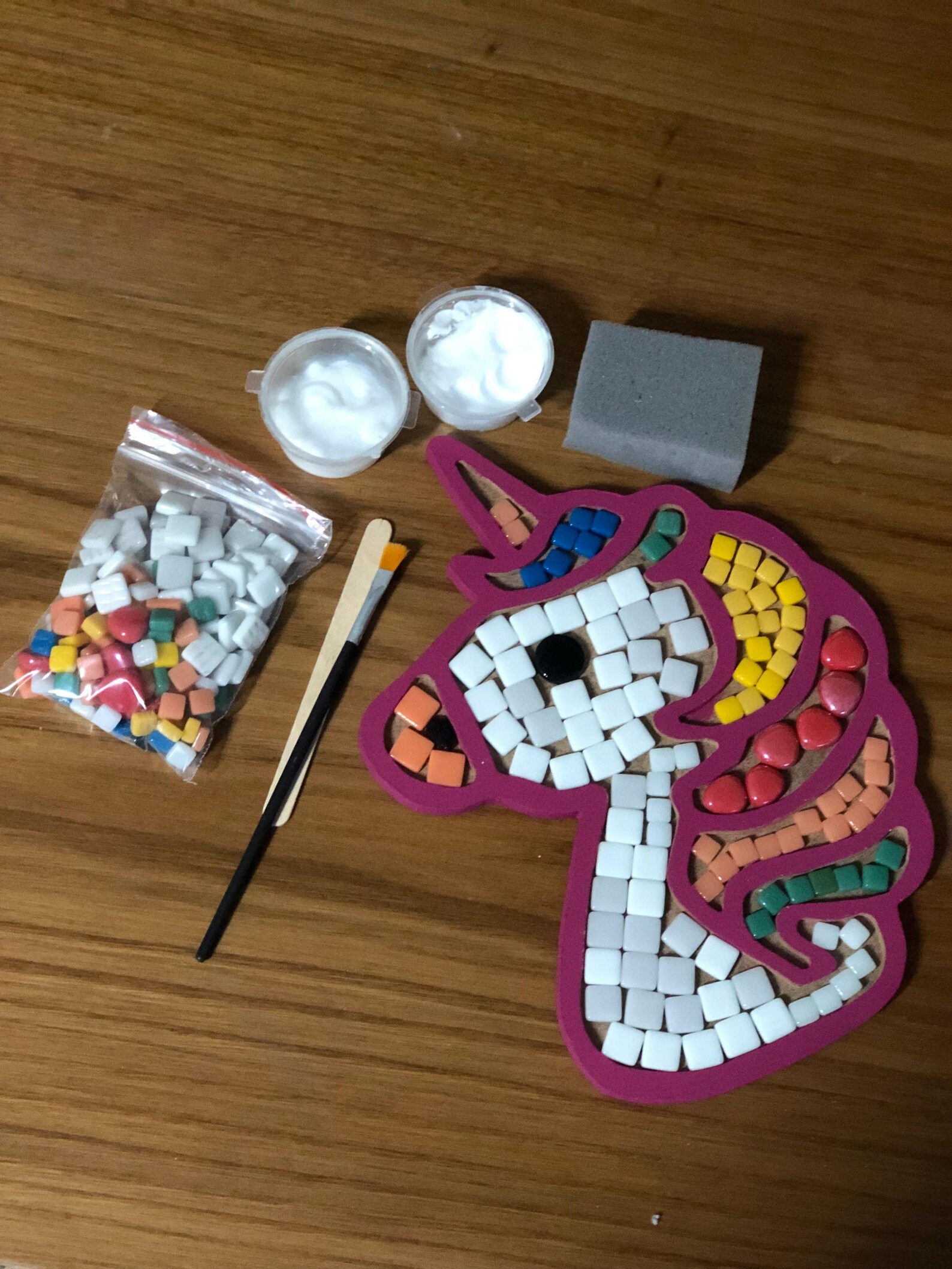 Mozaic Craft Kit Make Your Own Unicorn Enjoyable Both for Kids and ...