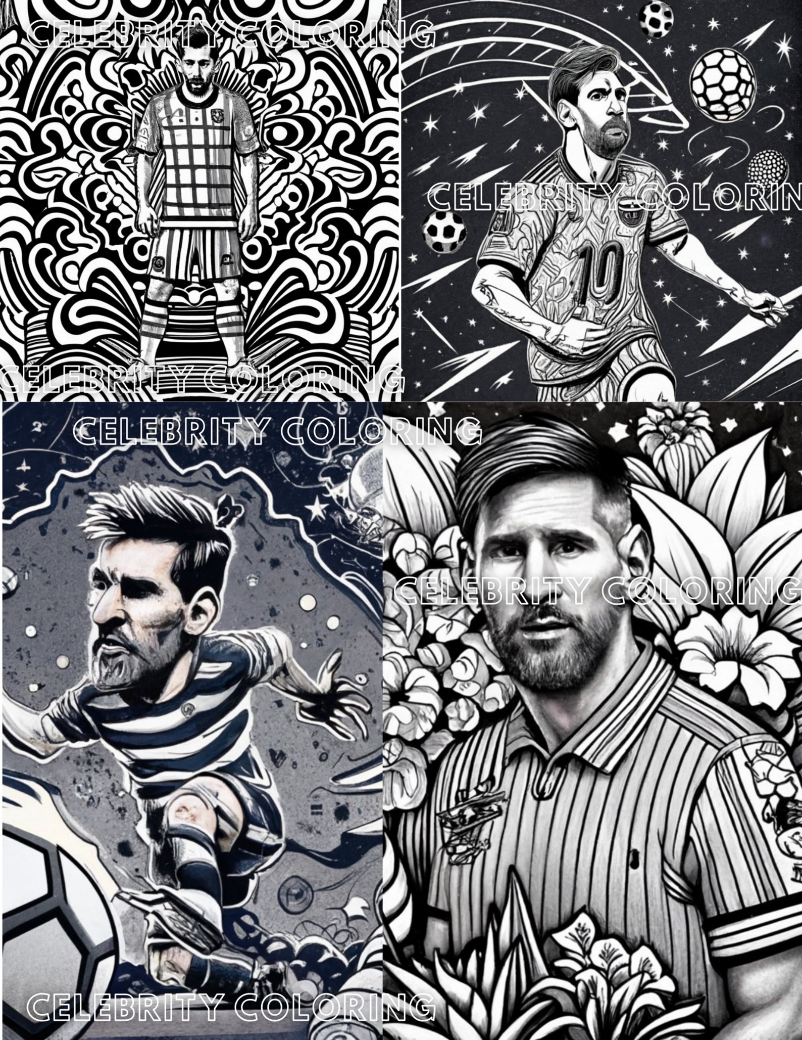 100+ Lionel Messi Coloring Pages | Variety of Inspired Styles ...