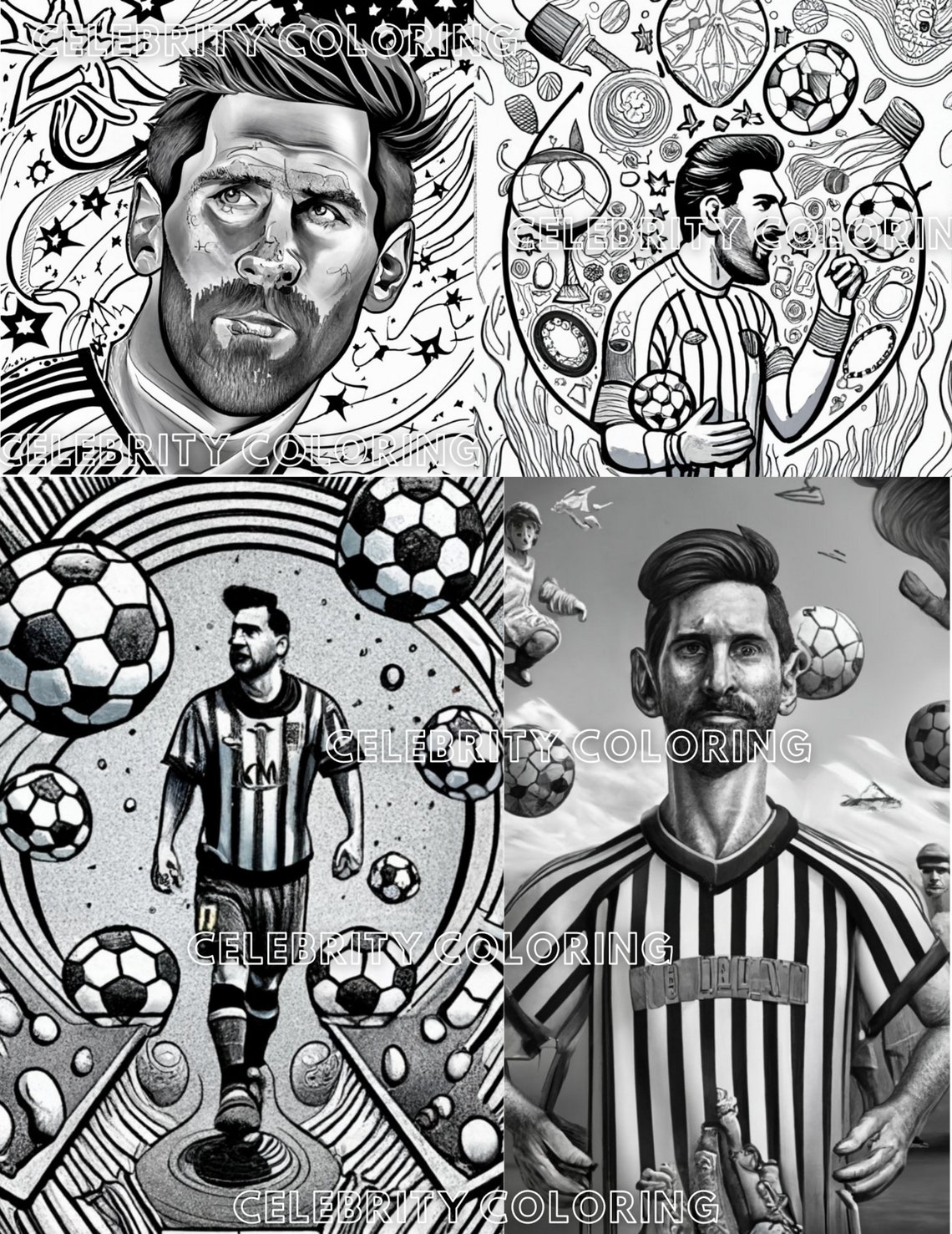 100+ Lionel Messi Coloring Pages | Variety of Inspired Styles ...