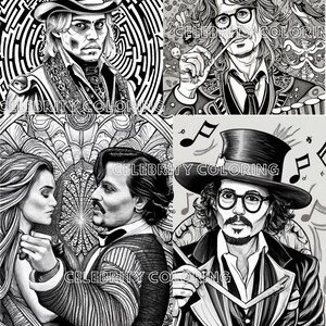 100+ Johnny Depp Coloring Pages | Variety of Inspired Styles ...
