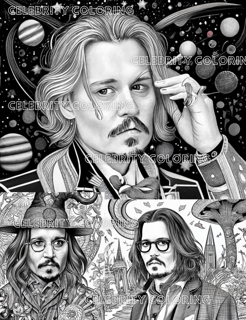 100+ Johnny Depp Coloring Pages | Variety of Inspired Styles ...