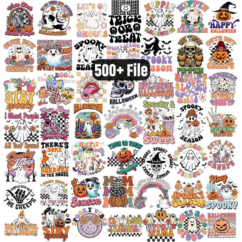 Halloween Vector Bundle - Etsy