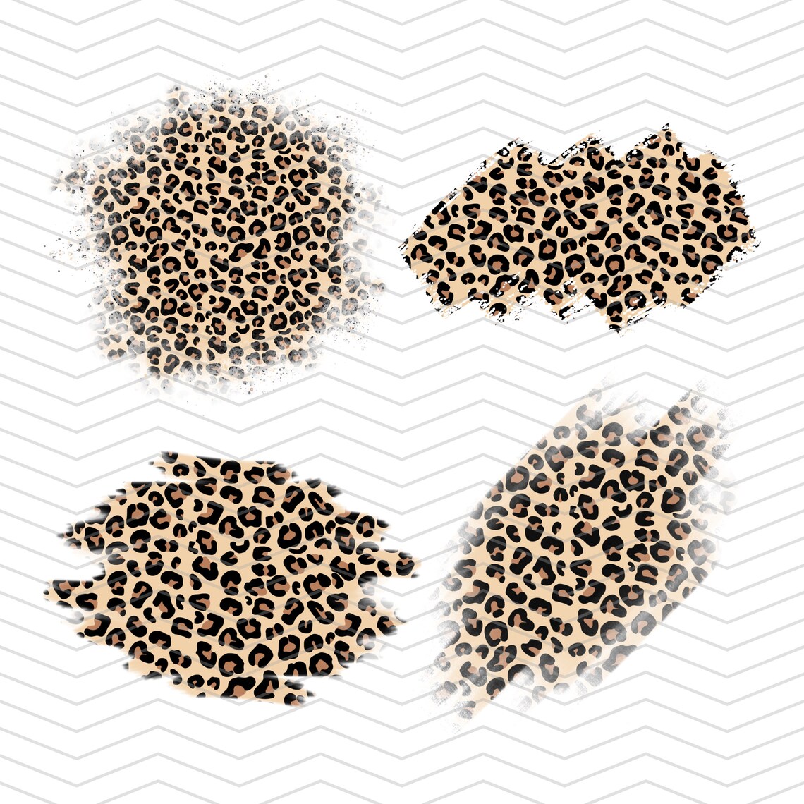 Leopard Patches PNG, Distressed Leopard Sleeve Digital Download ...