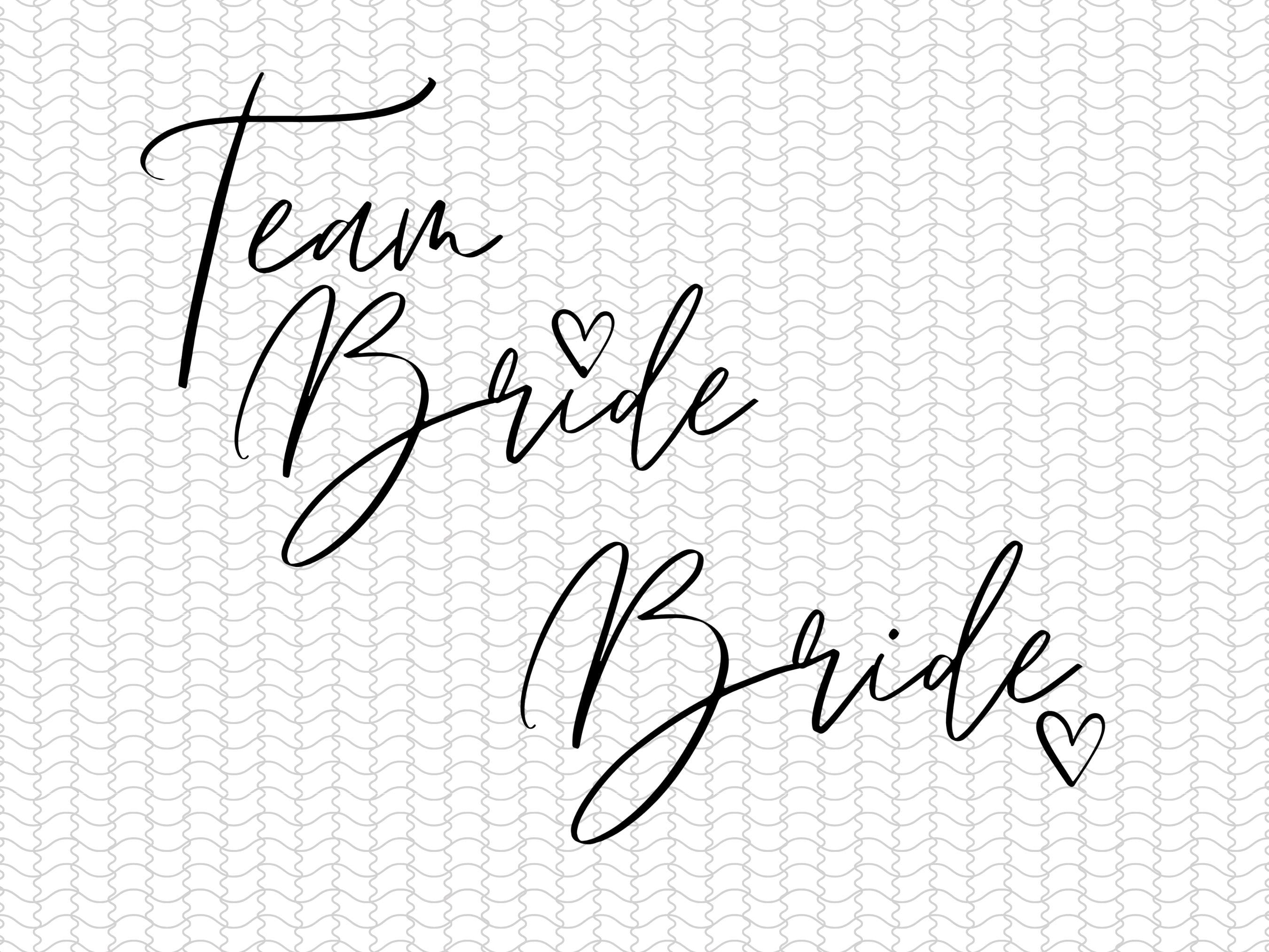 Bridal Party Svg Bundle Wedding Svg Bride Svg Bridesmaid - Etsy