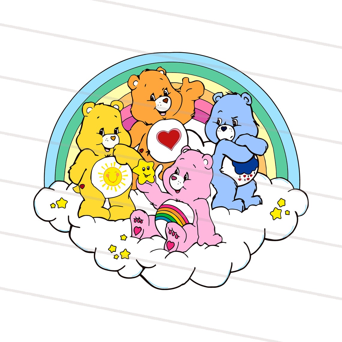 Care Bears svg care bear ai dxf pdf png jpg fiesta funshine cheer ...