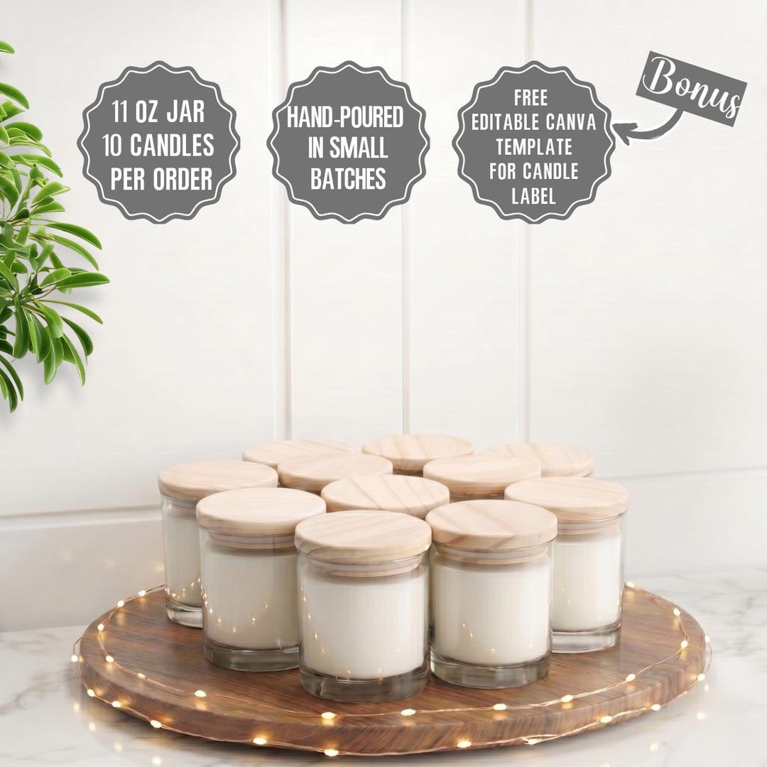 Wholesale 11oz, No Label Bulk Candles for Birthdays, Weddings ...