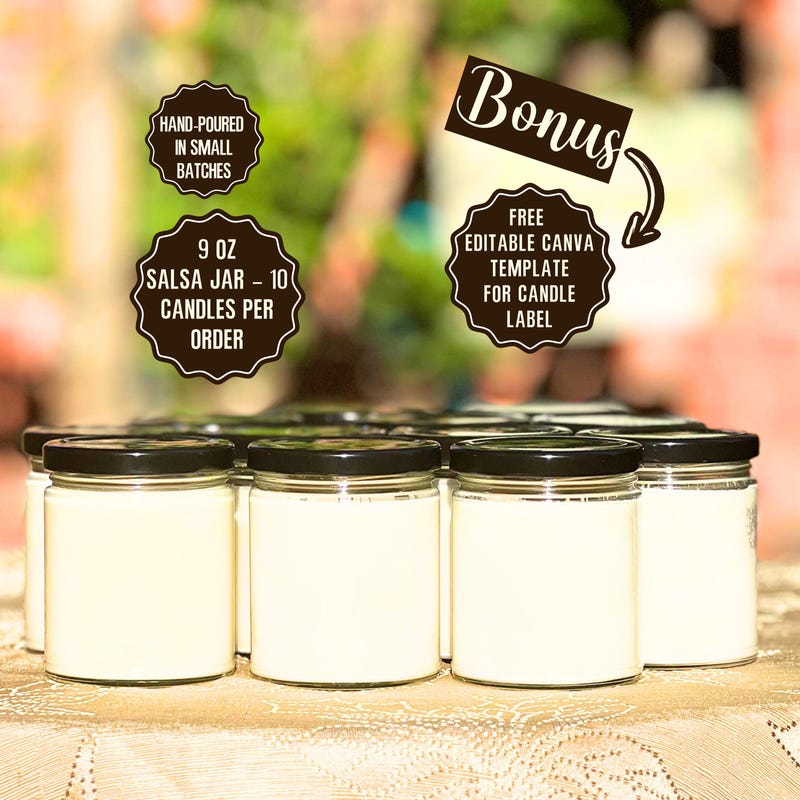 Bulk No Label Jar Candle - Etsy