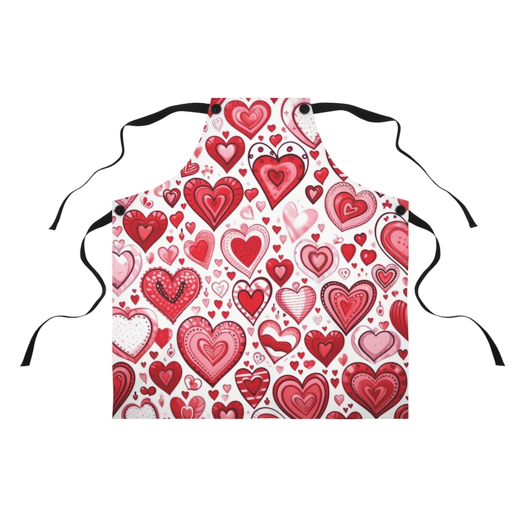 Love Hearts Apron AOP - Etsy